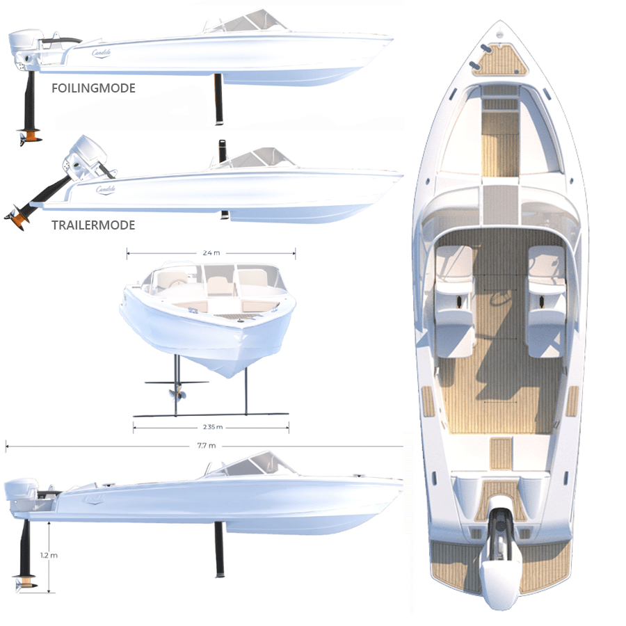 ELEKTRISCHE HYDROFOIL SPEEDBOOT VOOR HET EERST IN NEDERLAND - watersport-tv